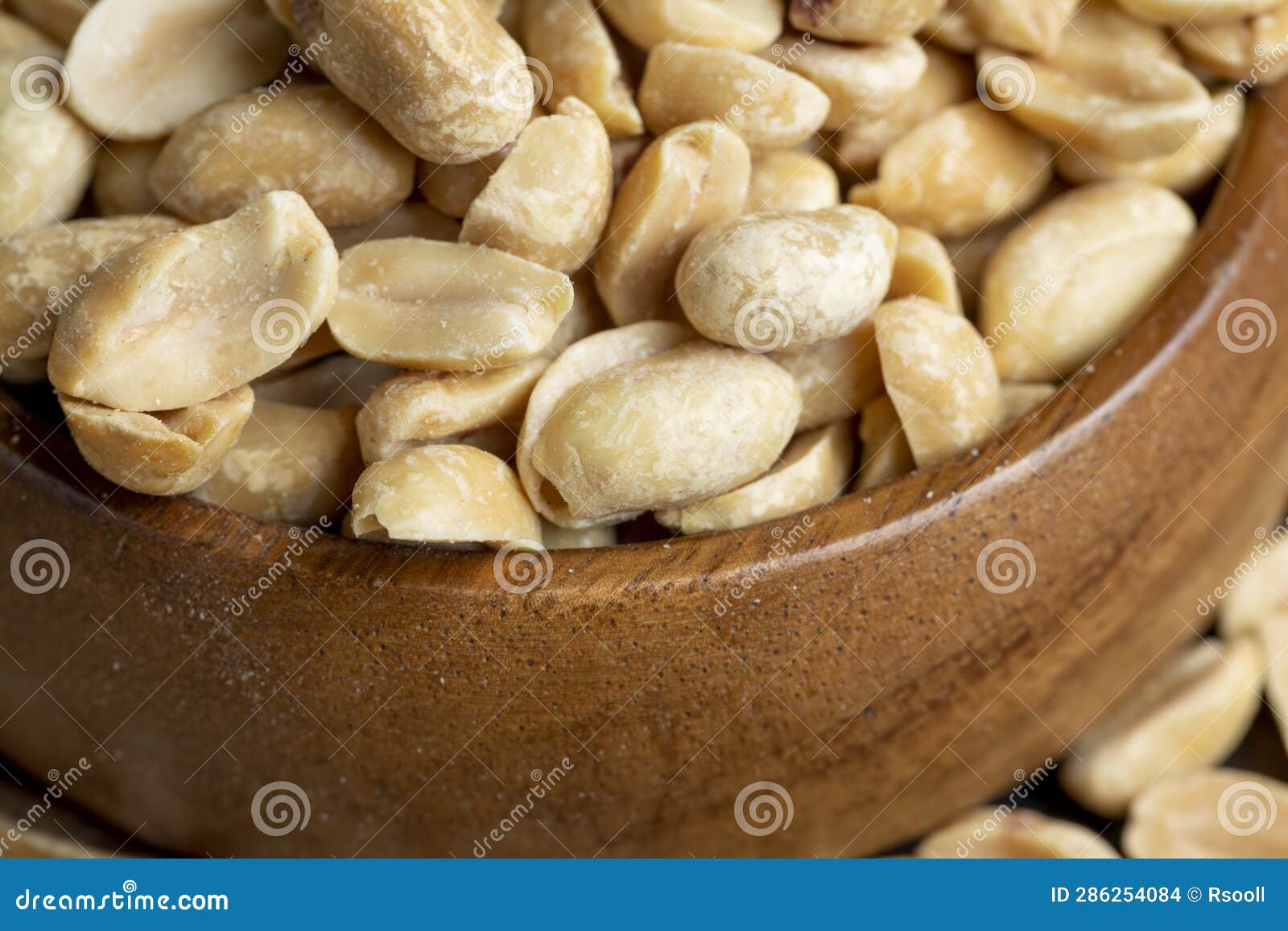 Peeled and Roasted Peanuts on the Table Stock Photo - Image of natural ...