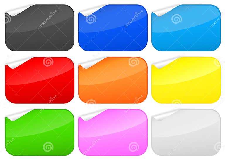Peeled stickies stock vector. Illustration of clean, design - 21225663