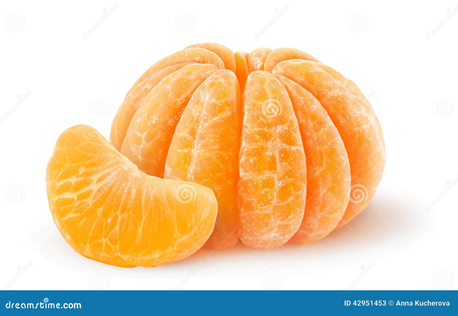 Peeled tangerine stock image. Image of vibrant, isolated - 42951453