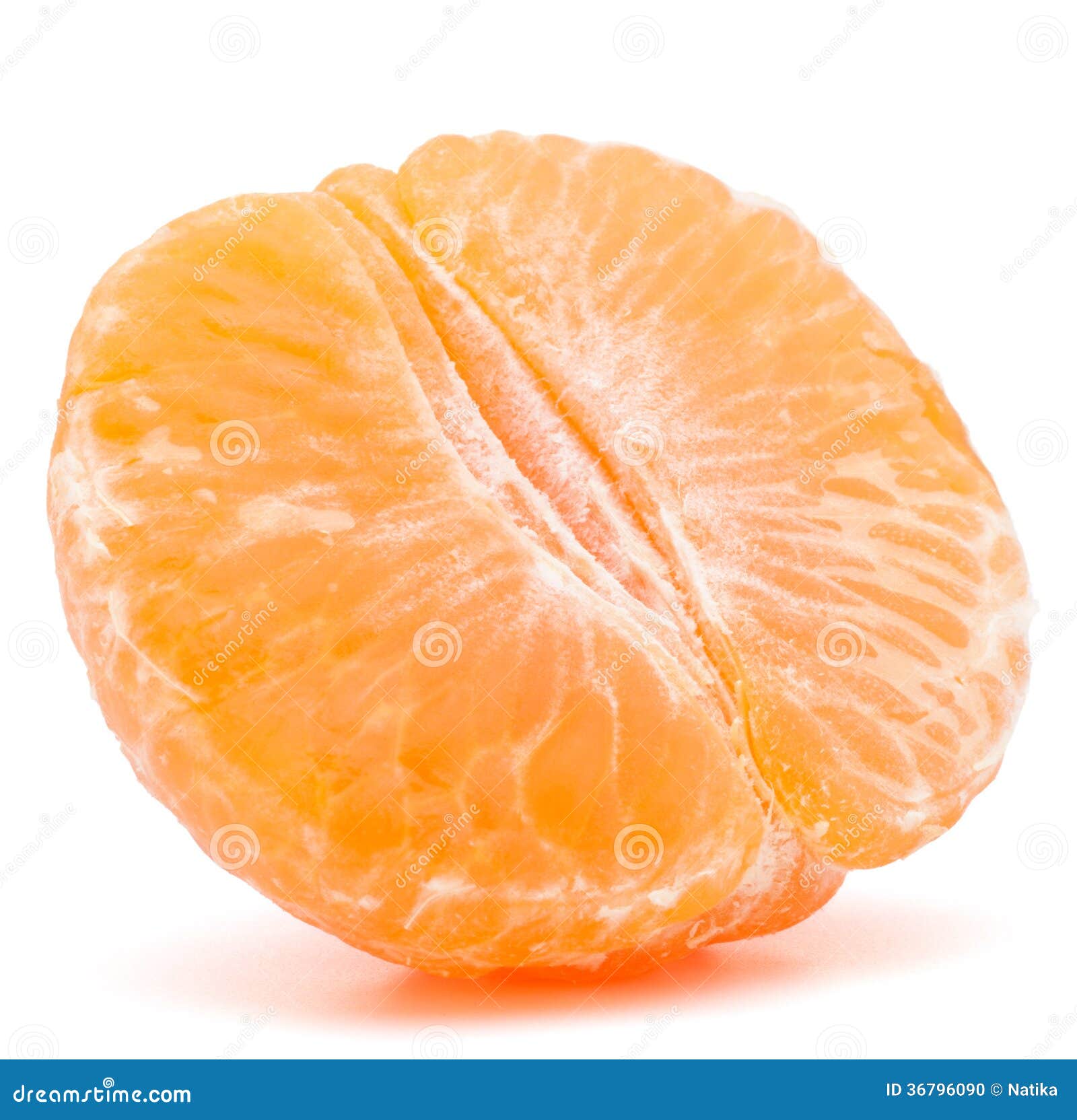 Peeled Tangerine or Mandarin Fruit Half Stock Photo - Image of broken ...