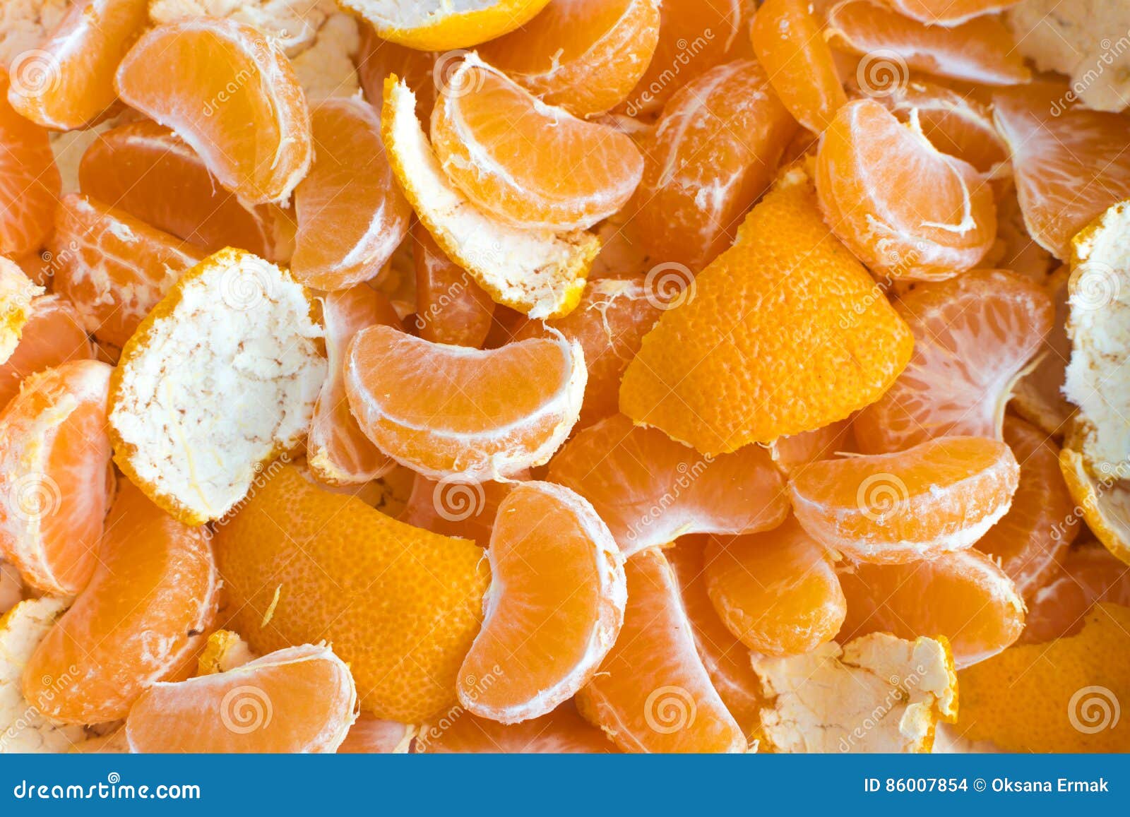 Peeled Tangerine with Skins Background Stock Photo - Image of peeled ...