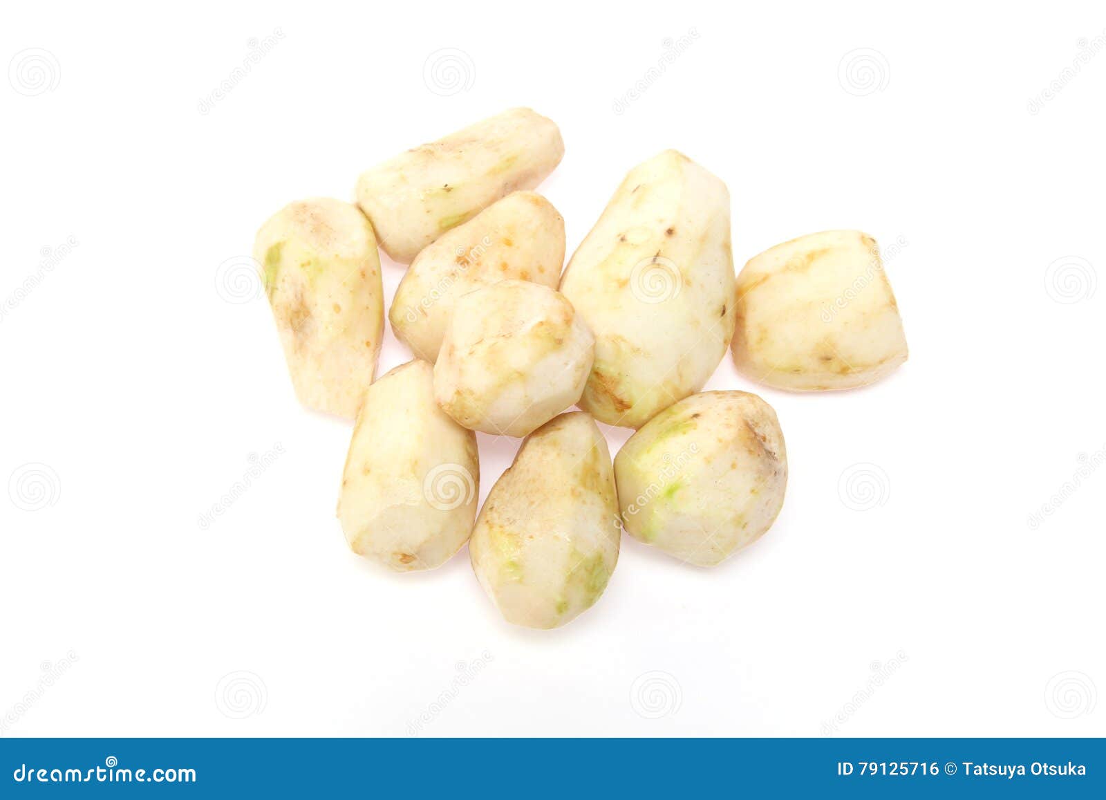 Peeled taro stock photo. Image of healthy, isolated, nutrition - 79125716