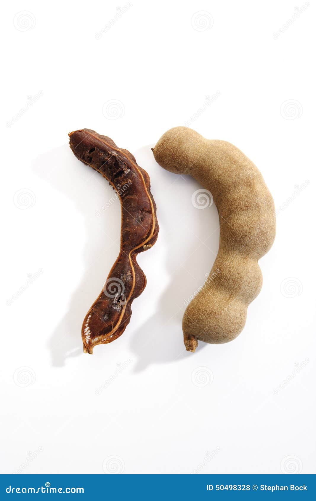 Peeled and Unpeeled Tamarind Pods Stock Photo - Image of asian, mexican ...