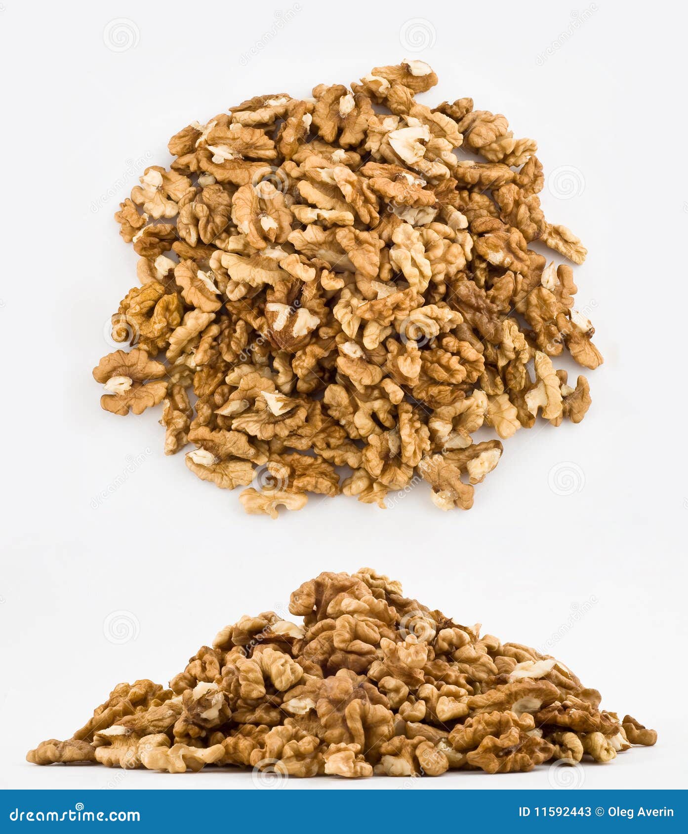 A Man Peeled A Walnut That Was Spoiled. Infestation Of The Fruit By The ...