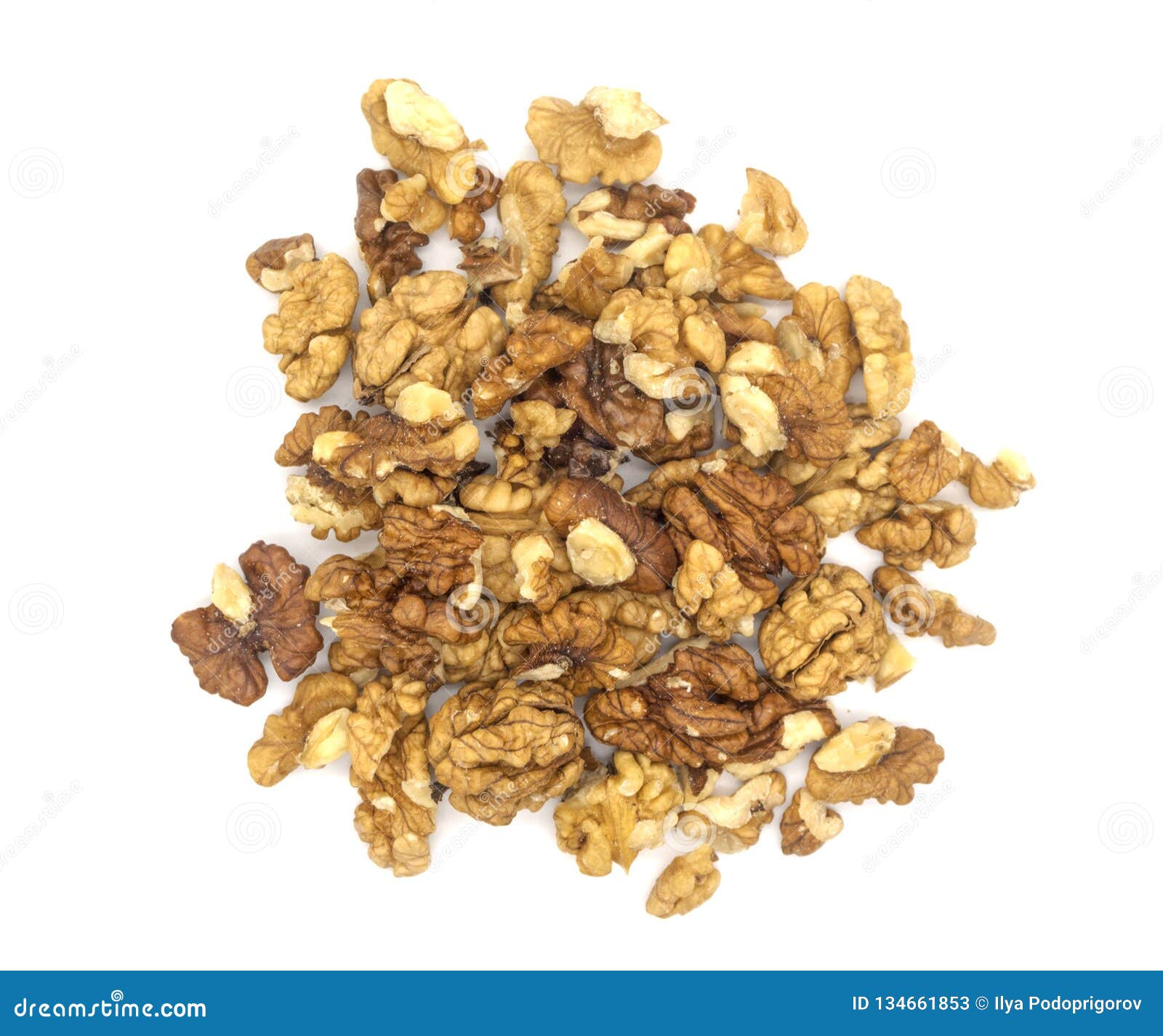 Peeled Walnut on White Background Stock Image - Image of heap, open ...