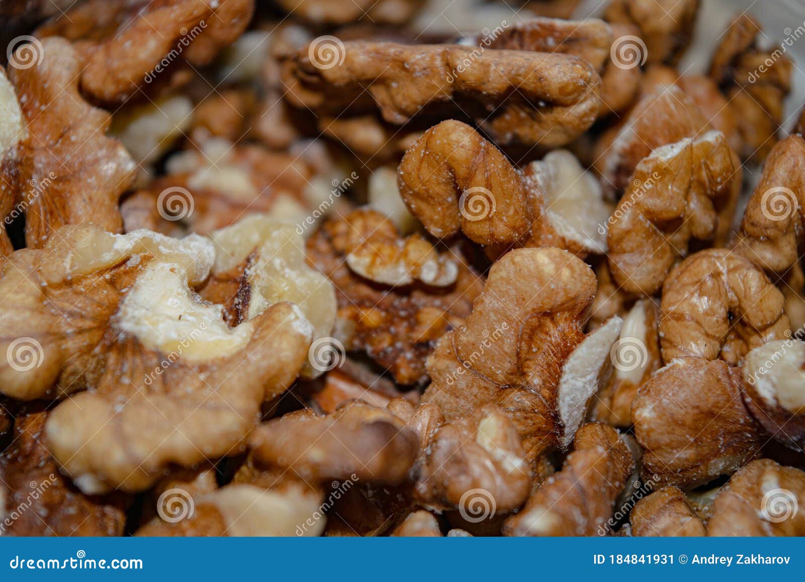 Peeled Walnuts Close-up. Surface Texture Stock Image - Image of ...
