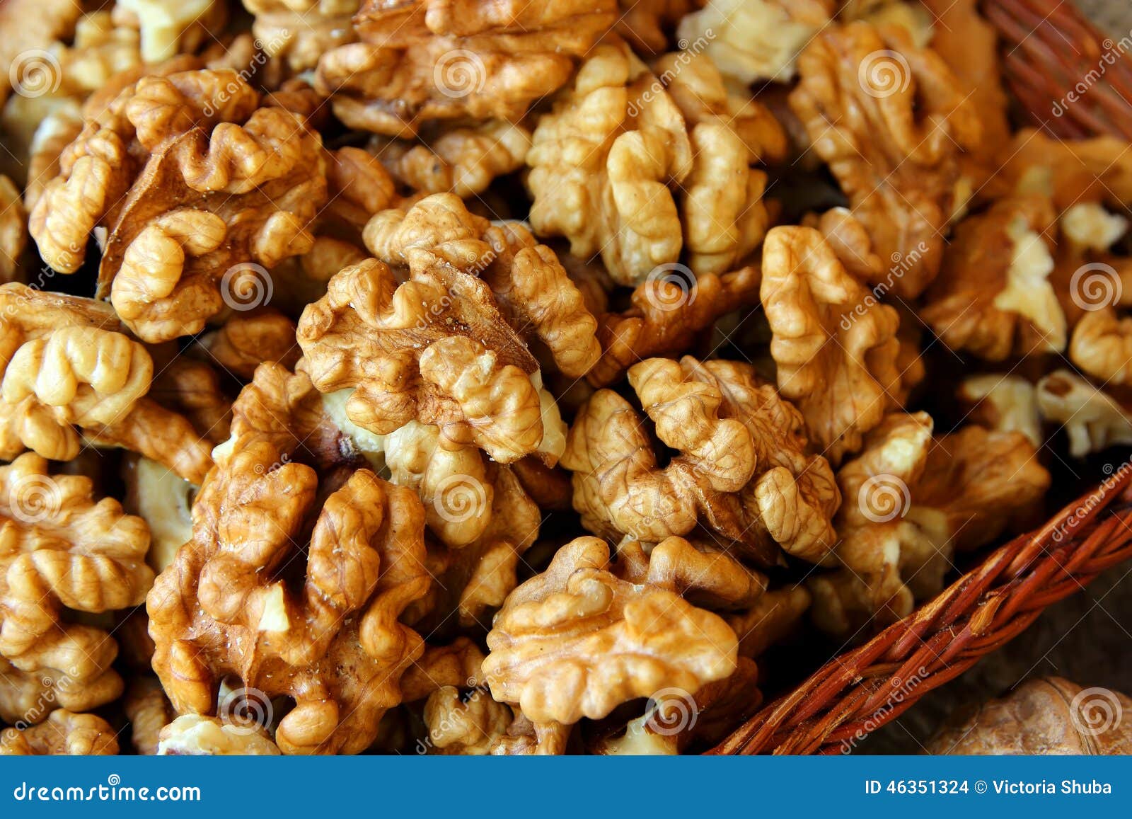 Peeled walnuts closeup stock photo. Image of pastry, closeup - 46351324
