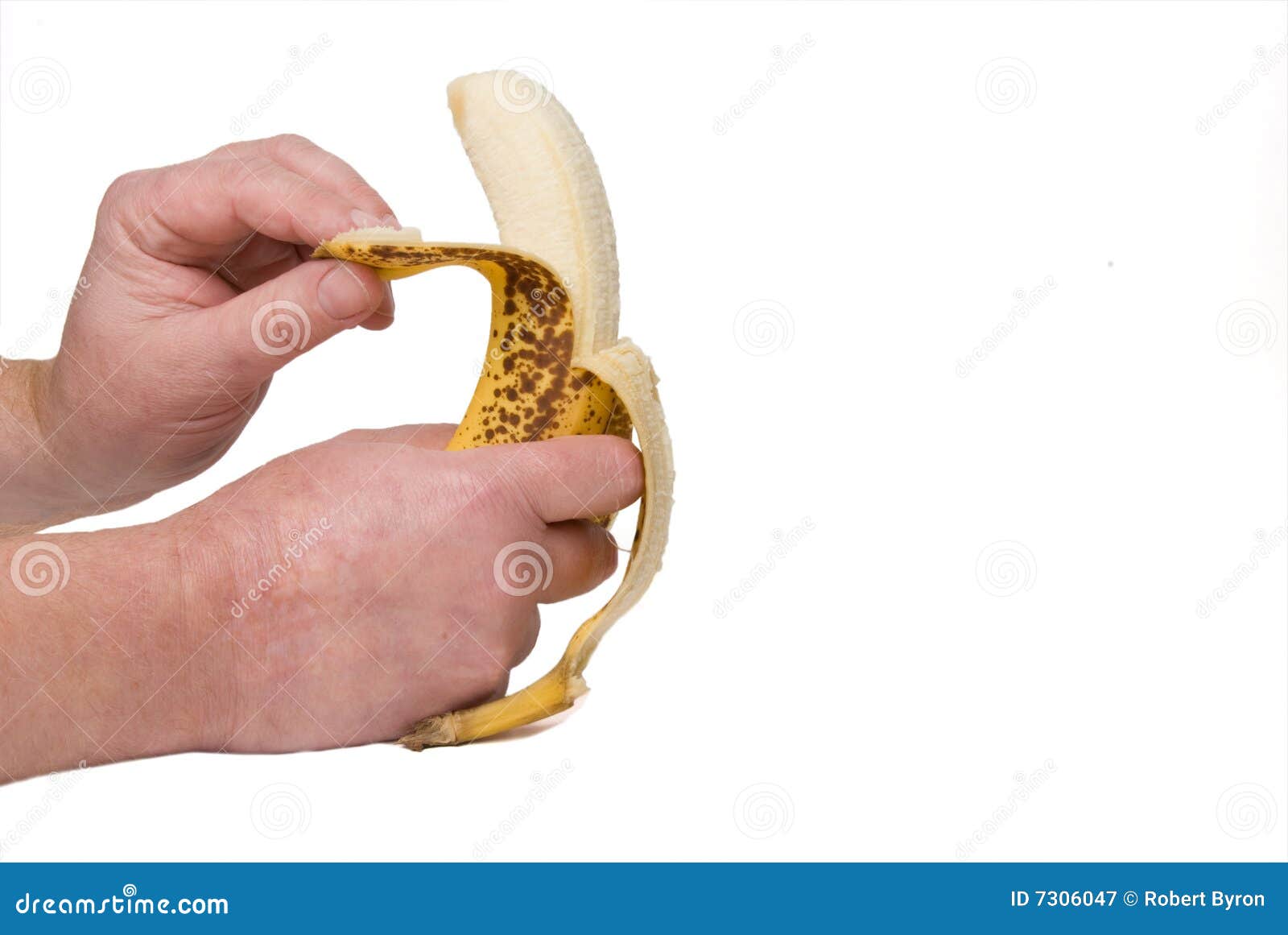 Peeling A Banana Royalty Free Stock Photography - Image: 7306047