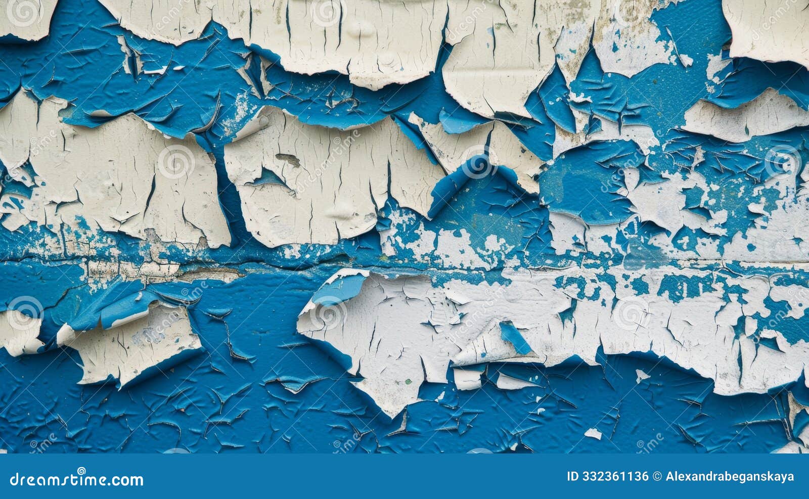 Peeling Blue Paint on a Wall Texture Close-Up Stock Illustration ...