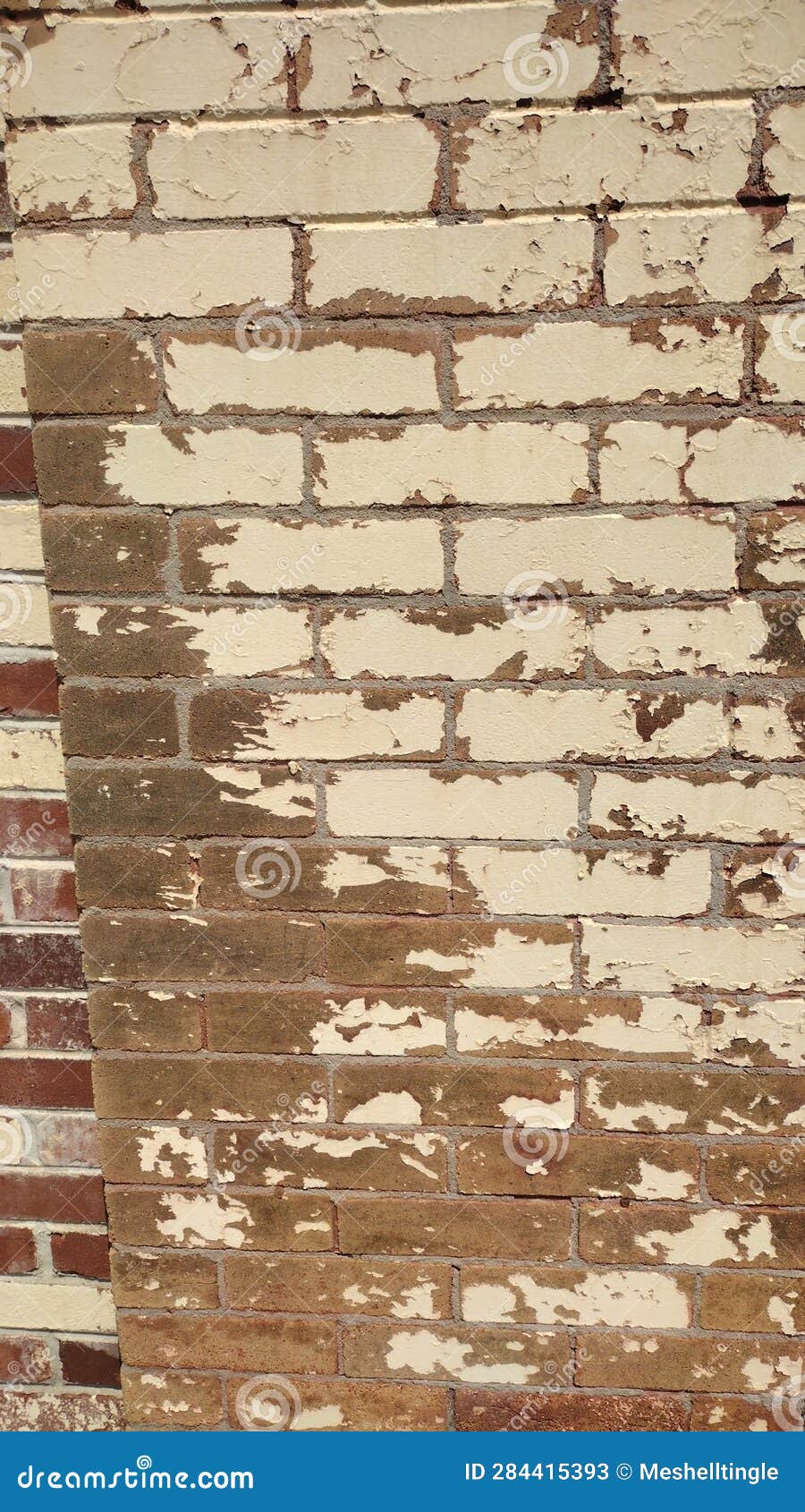 Peeling Brick Wall Old Building Stock Image - Image of peeling ...