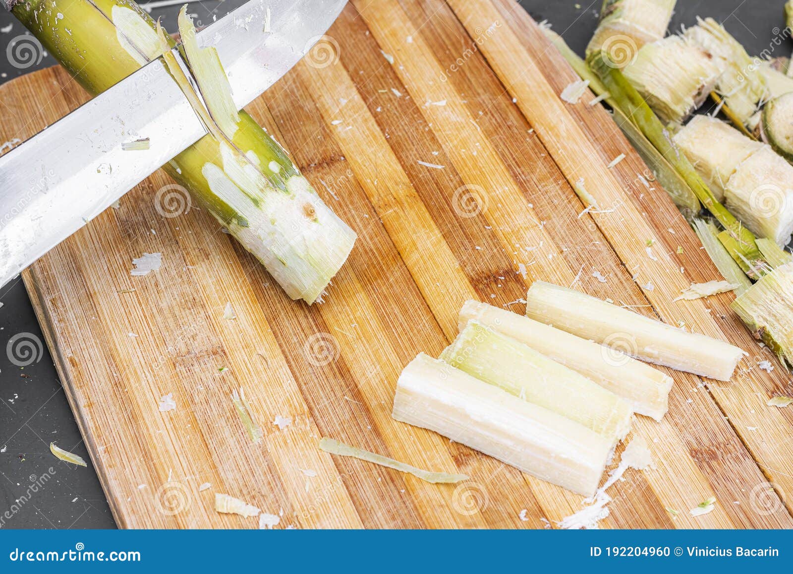 Stem From Sugar Cane Plant Or Saccharum Officinarum Lin, Stem From ...