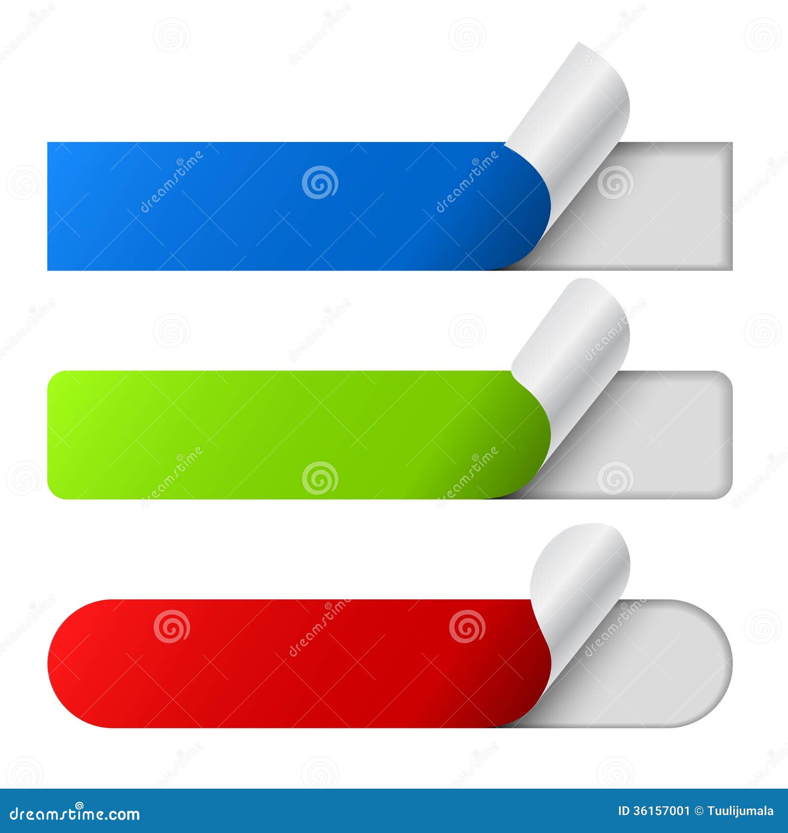Peeling Color Labels Cartoon Vector | CartoonDealer.com #36157001