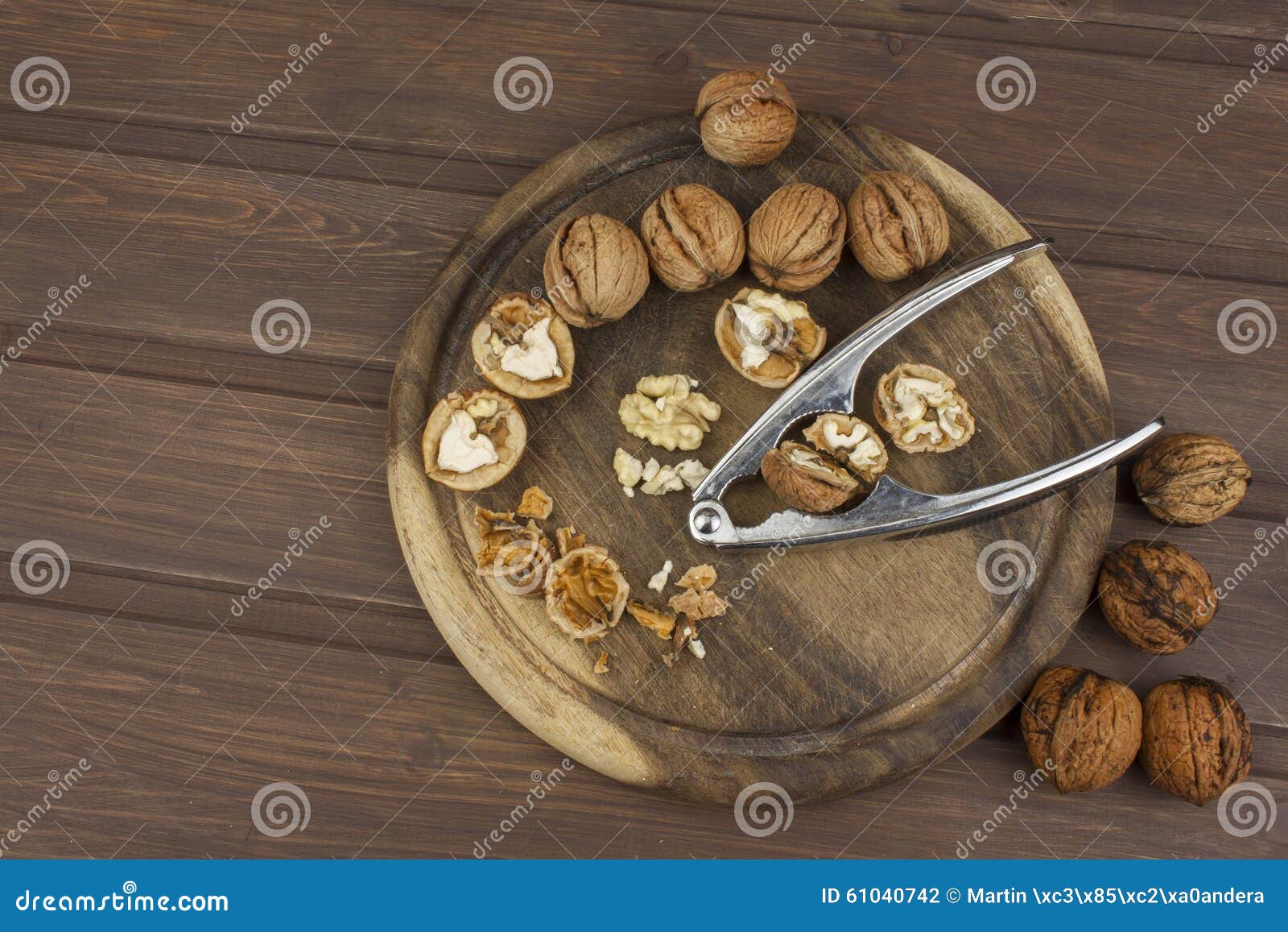 Peeling Fresh Walnuts, Walnut Dessert Preparation. Walnuts on the ...