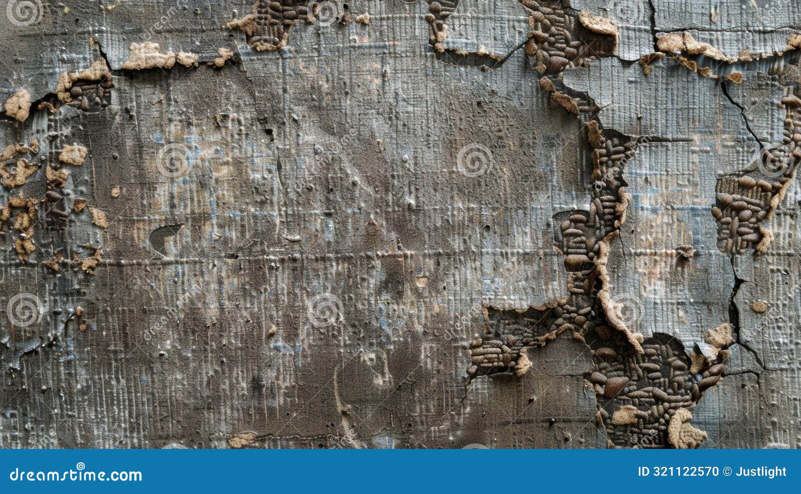 Peeling Layers and Exposed Seams Create a Bumpy and Uneven Texture on ...