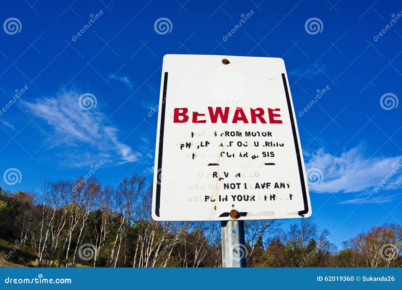A Beware Of Dog Sign On A Mesh Fence As A Safeguard Warning Of ...