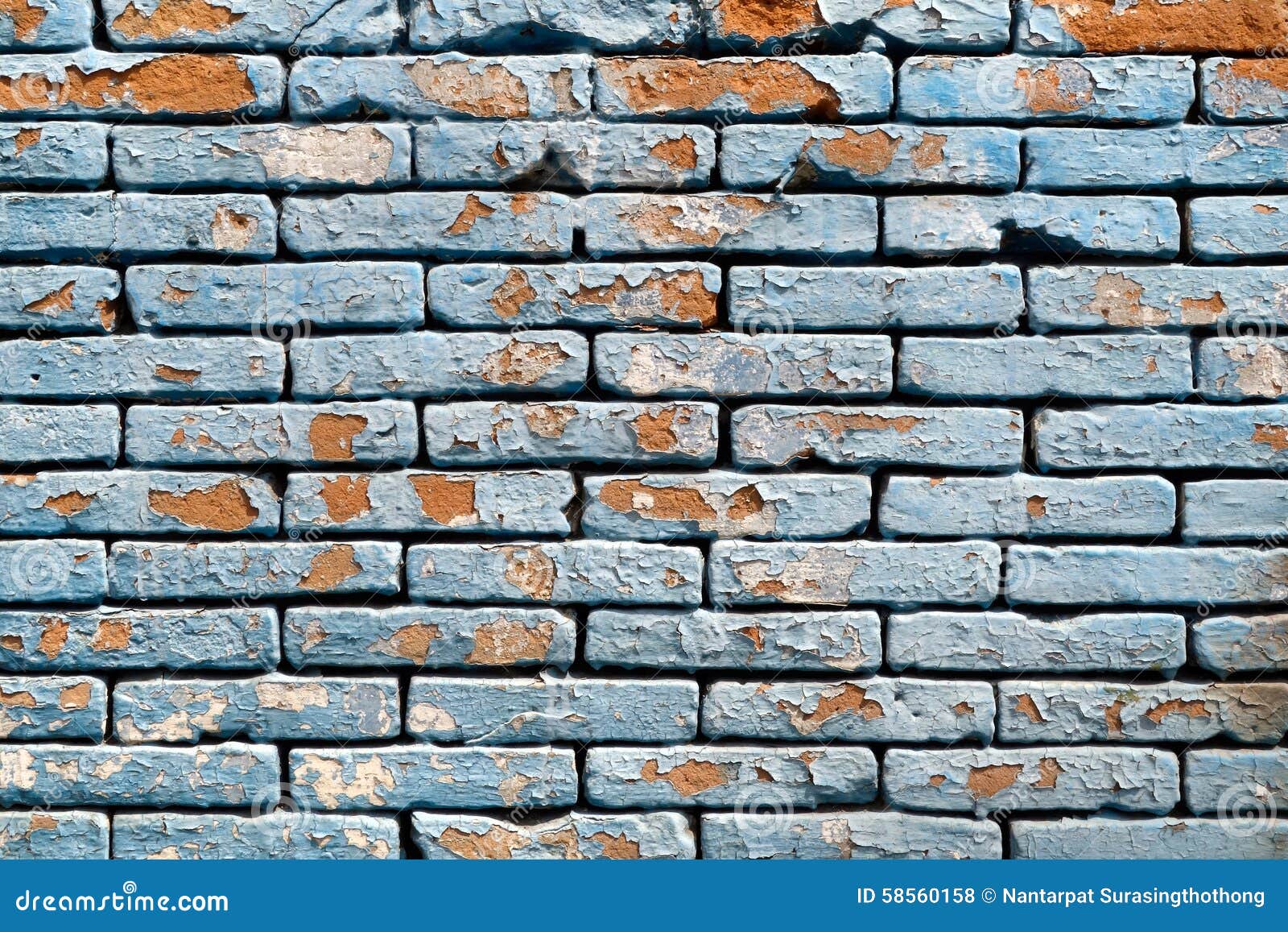 Peeling Paint Brick Wall Background Texture Stock Photo - Image of ...