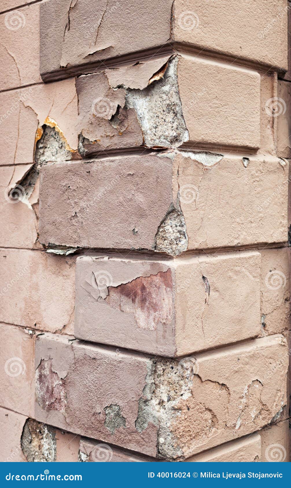 Peeling paint facade stock photo. Image of faded, condition - 40016024