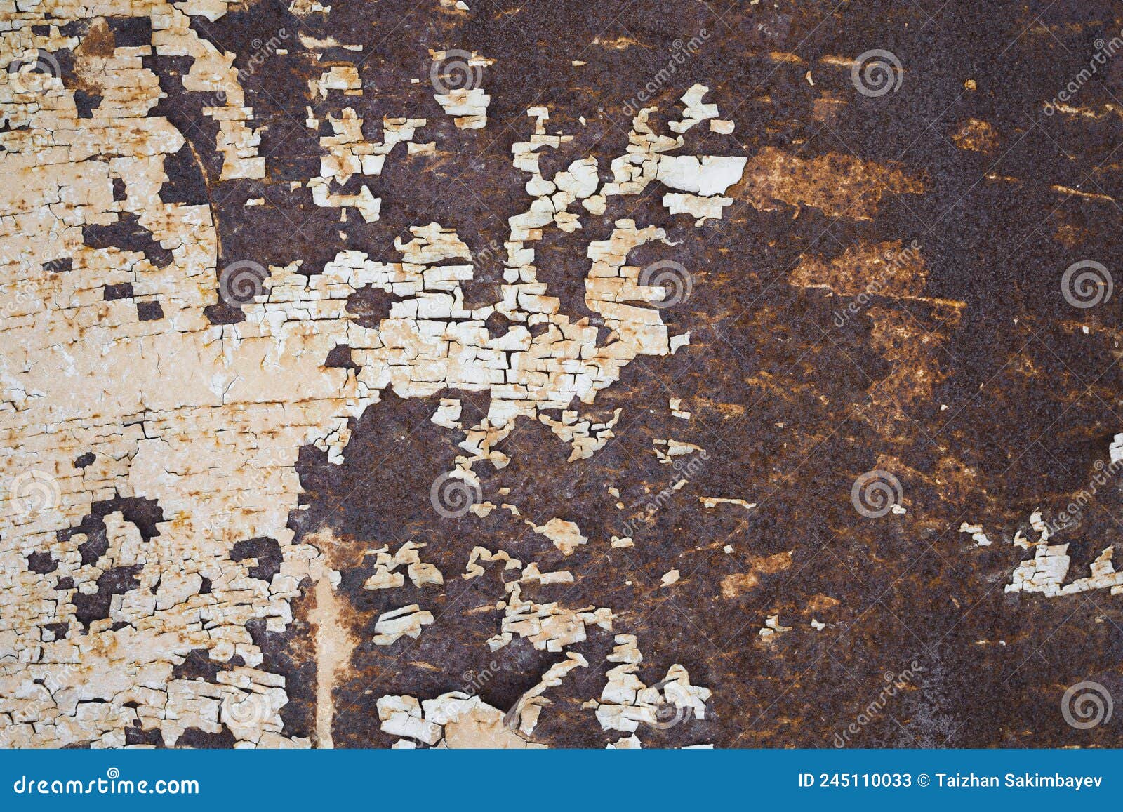 Peeling Paint on a Metal Surface . Close Up Stock Image - Image of ...