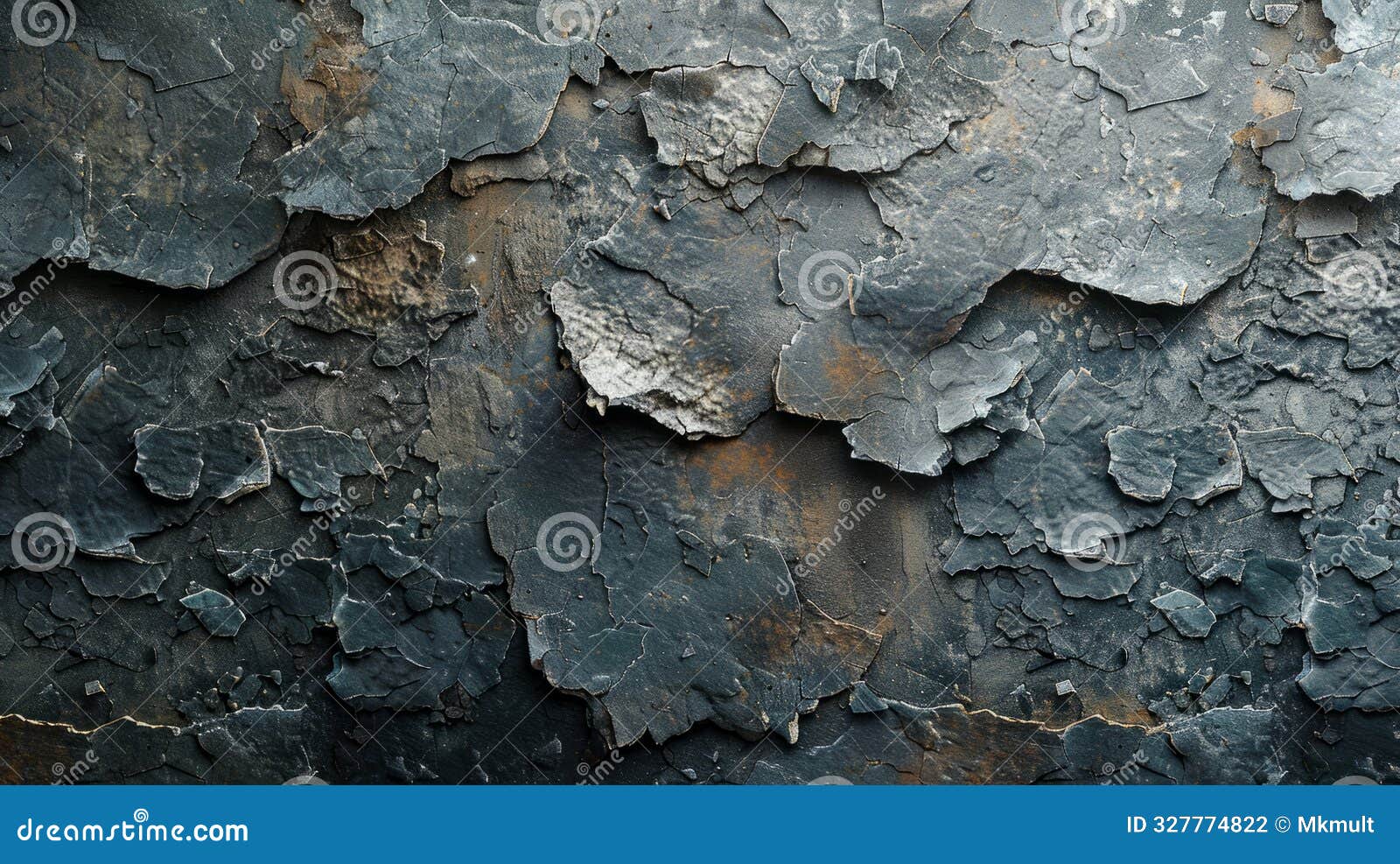 Peeling Paint on a Metal Surface Stock Photo - Image of steel, design ...