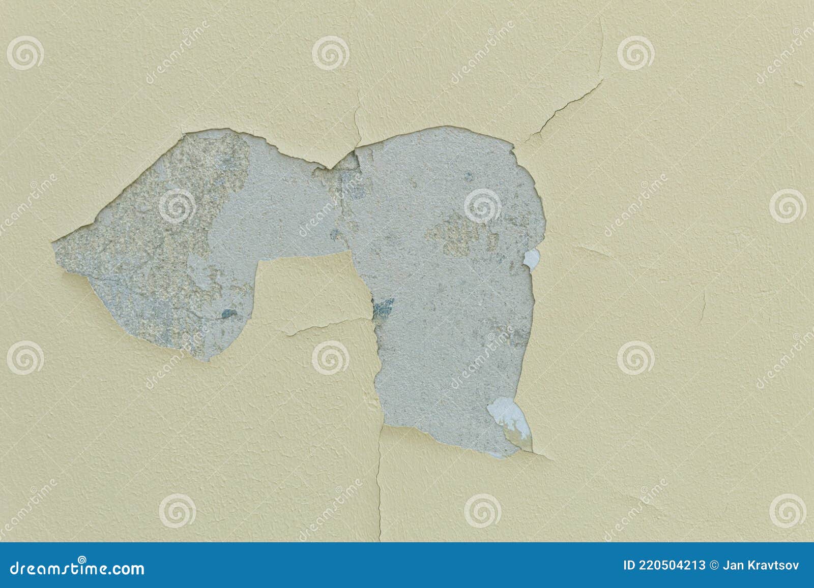 Peeling Paint and Plaster from the Wall Stock Image - Image of poverty ...