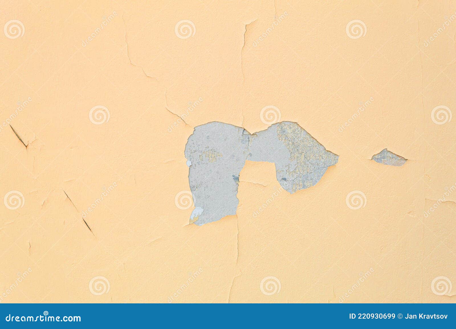 Peeling Paint and Plaster from the Wall Stock Image - Image of broken ...