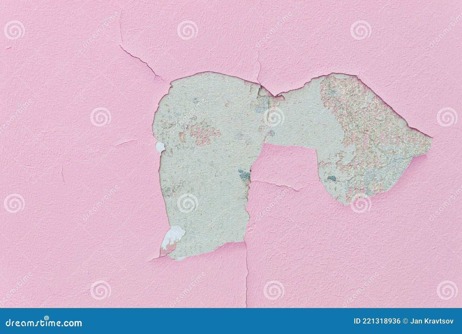 Peeling Paint and Plaster from the Wall Stock Photo - Image of dirty ...