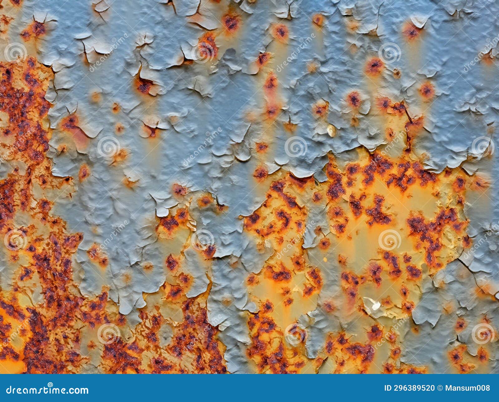Peeling Paint Rusting Metal Rough Texture Stock Photo - Image of ...