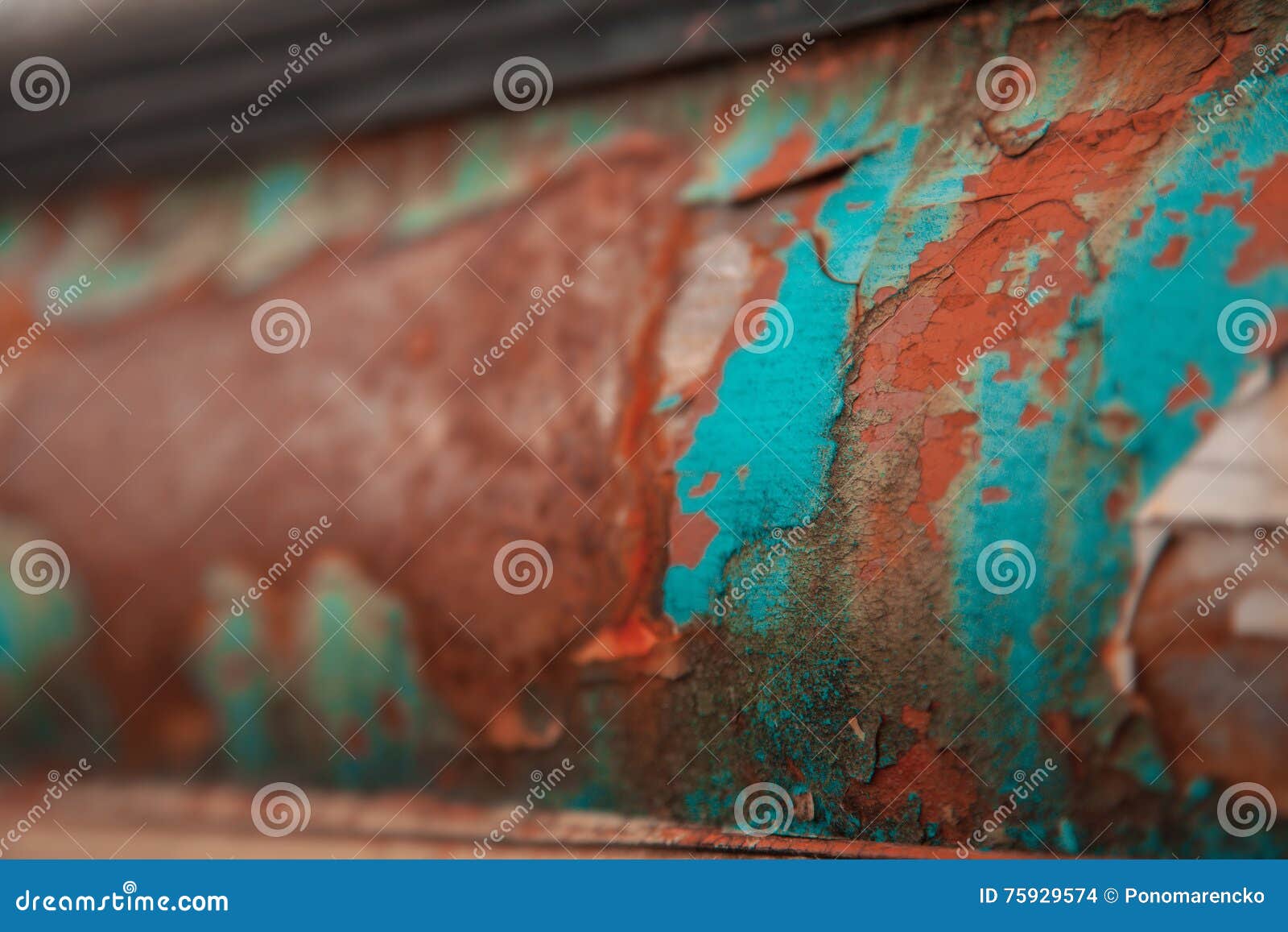 Peeling Paint on Rusty Metal Stock Photo - Image of rough, steel: 75929574