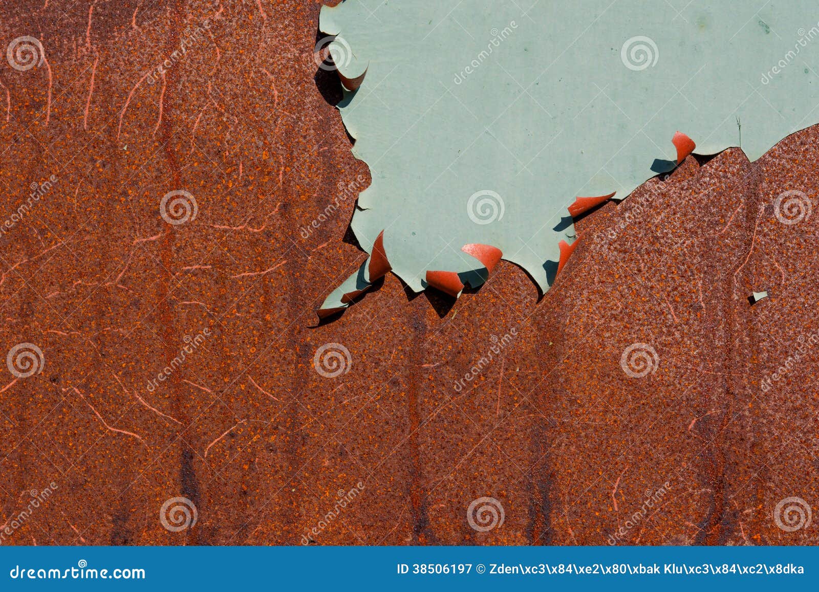 Peeling Paint on Rusty Metal Stock Image - Image of metal, broken: 38506197