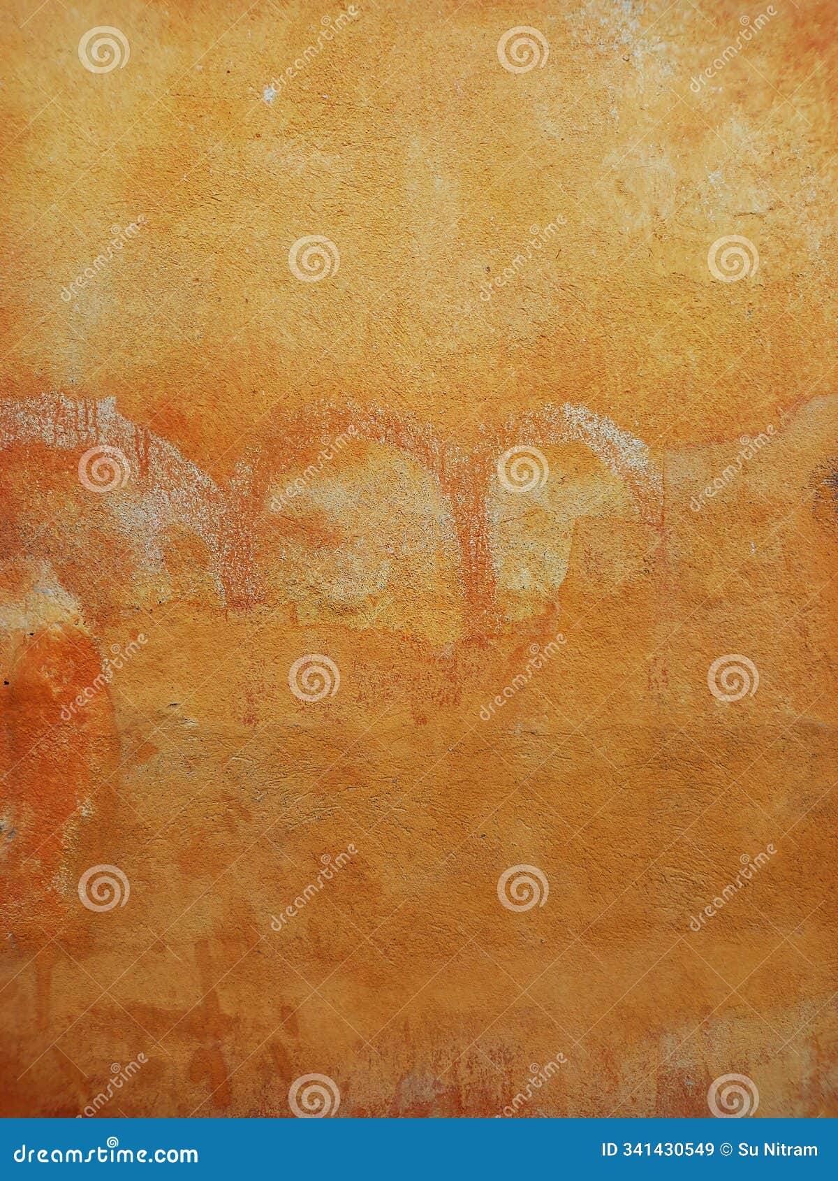 Peeling Paint and Rusty Old Metal Background. Mustard Colored Rusty ...