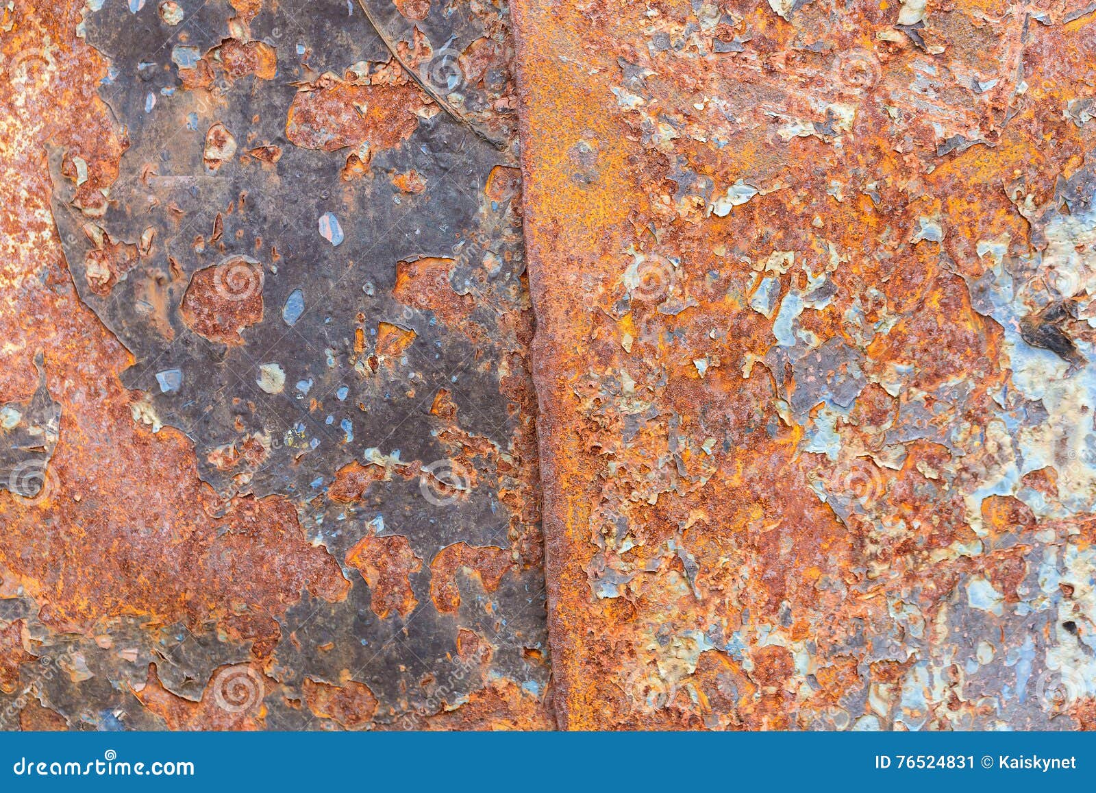 Peeling Paint and Rusty Old Metal Texture Stock Image - Image of ...