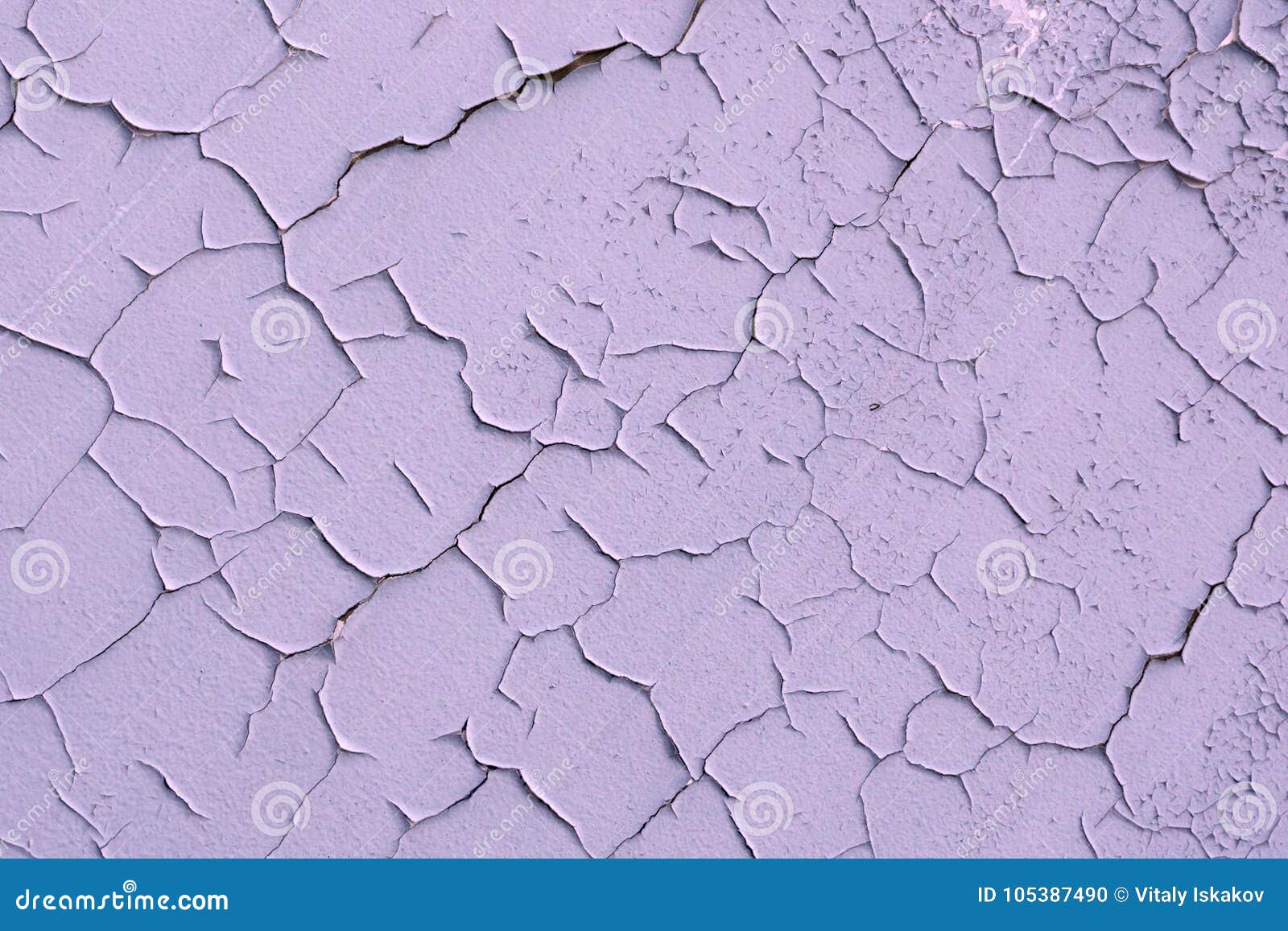 Peeling Paint, Wall Cracks with the Mud-pink and Purple Stock Photo ...