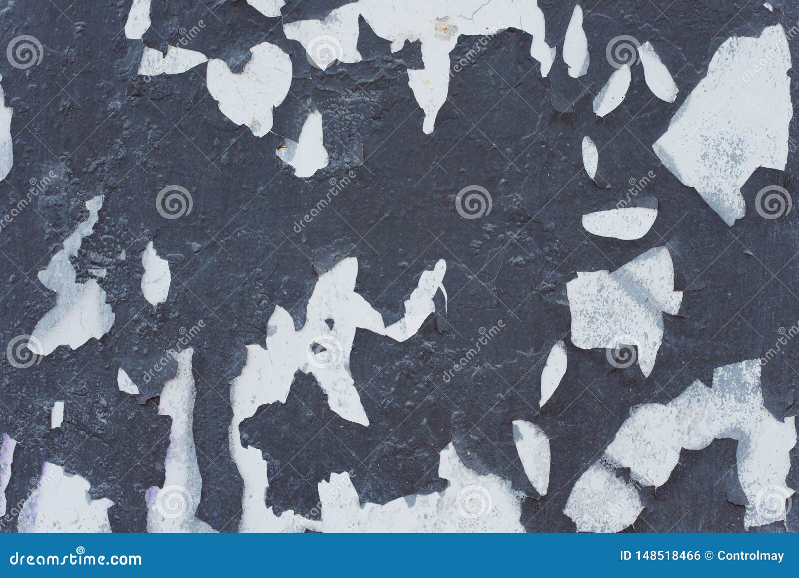 Peeling Paint on Wall Seamless Texture. Stock Photo - Image of blue ...