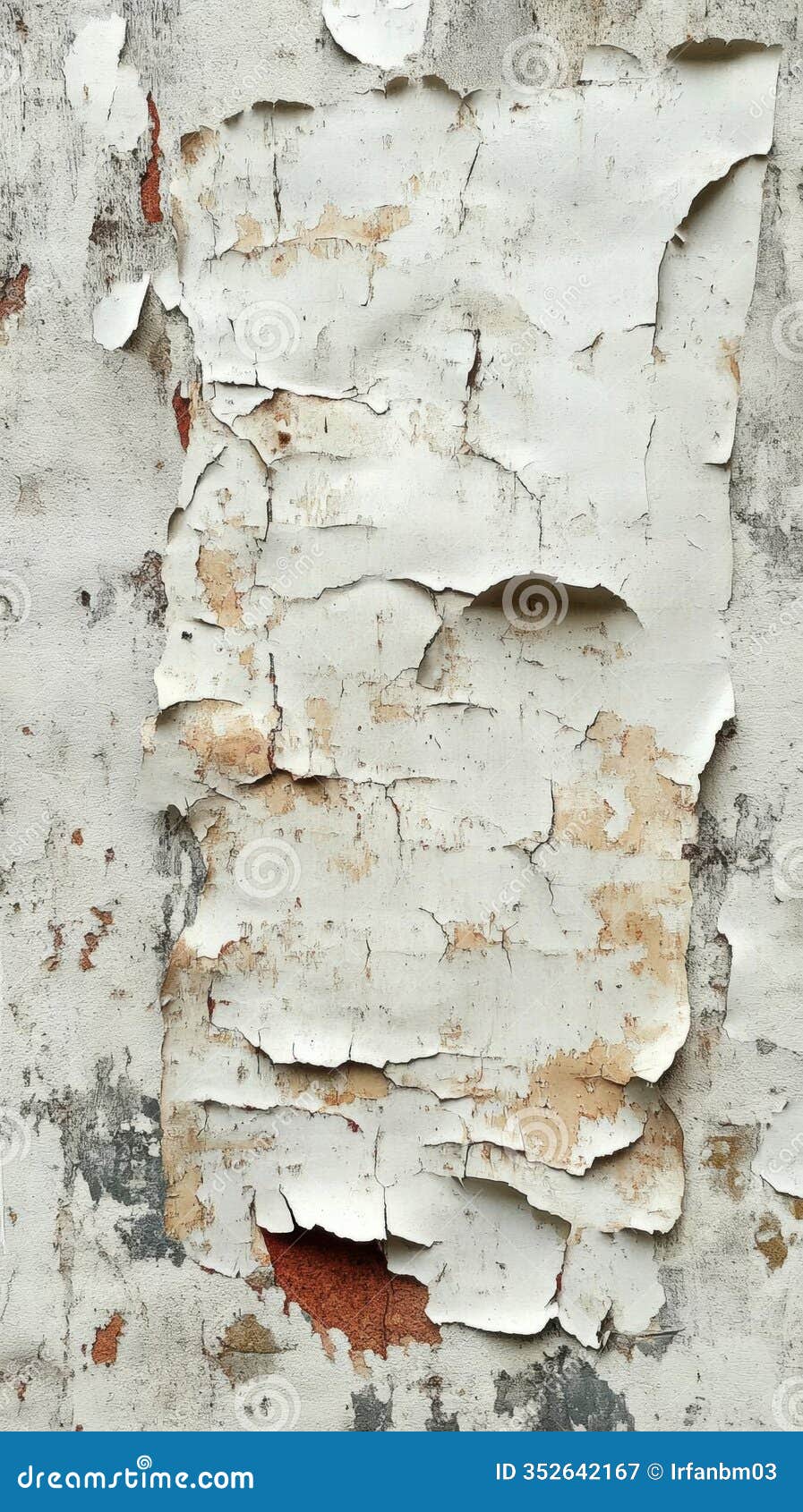 Peeling Paint on a White Wall, Texture, Time, and Decay Stock Image ...