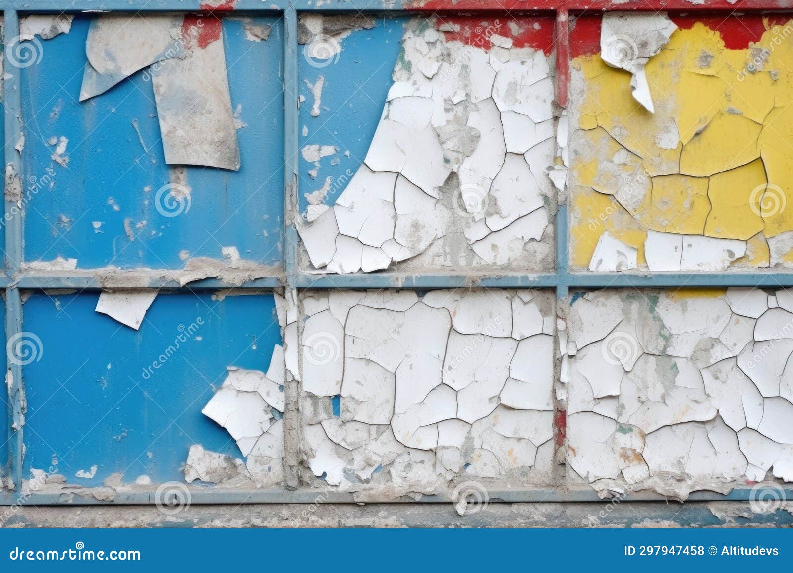 Peeling Paint on a Window Frame Stock Photo - Image of project, home ...