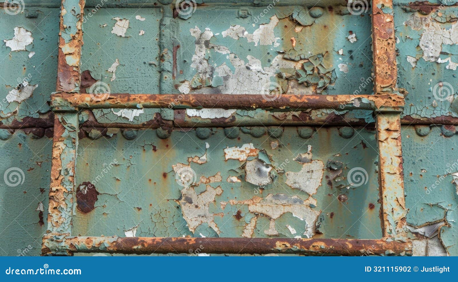 Peeling Patches of Rust and Chipped Paint Leaving Rough Patches Across ...