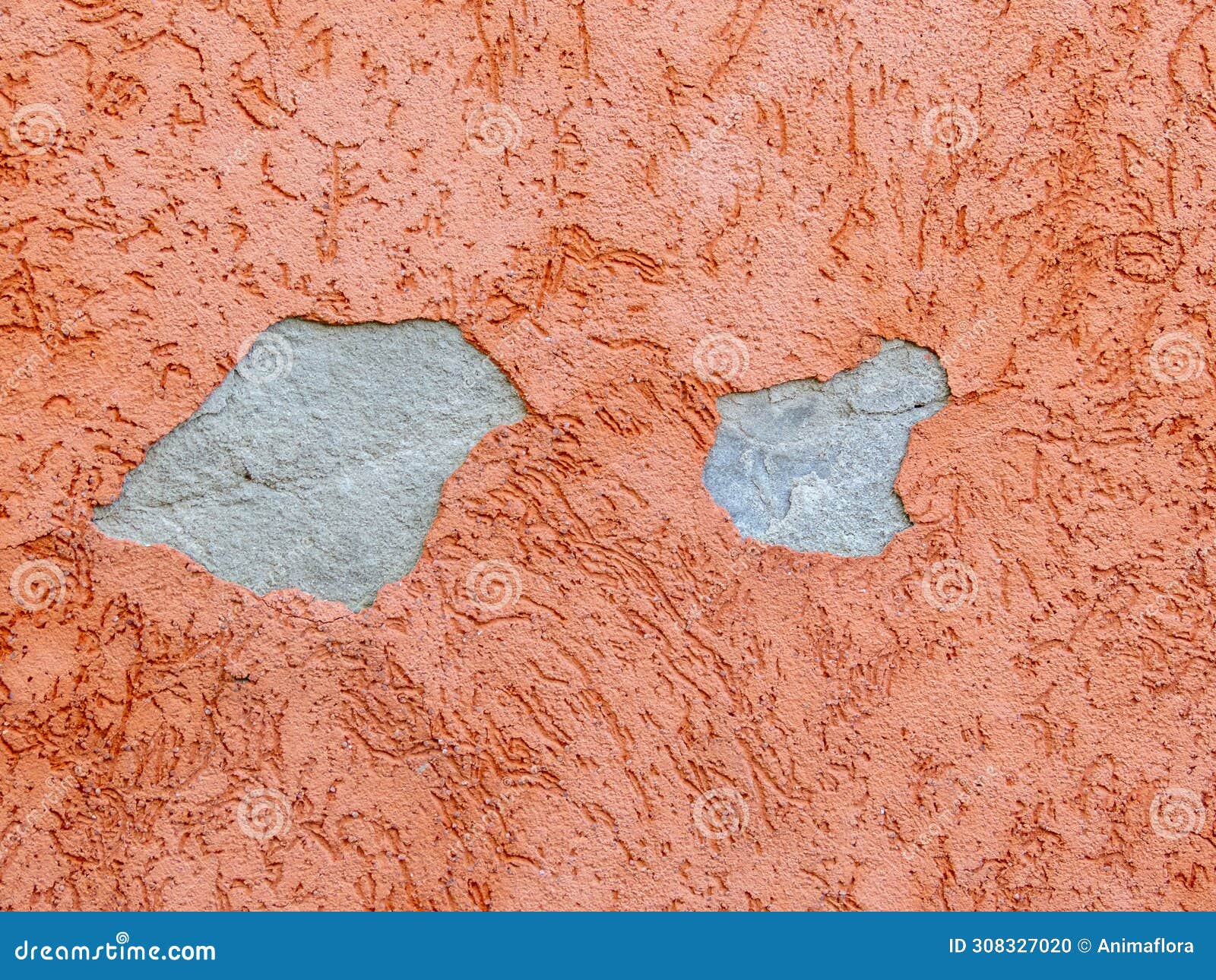 Peeling Plaster on a House Wall, Structural Damage Stock Photo - Image ...