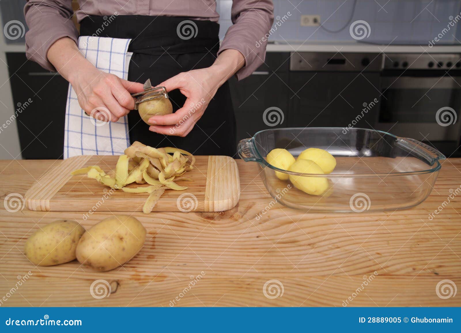 Peeling Potato stock image. Image of clean, cooking, diversity - 28889005