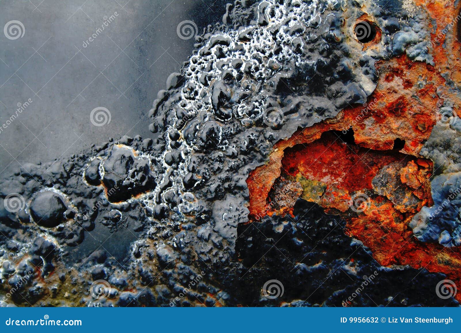 Peeling Rusty Metal stock photo. Image of burnt, border - 9956632