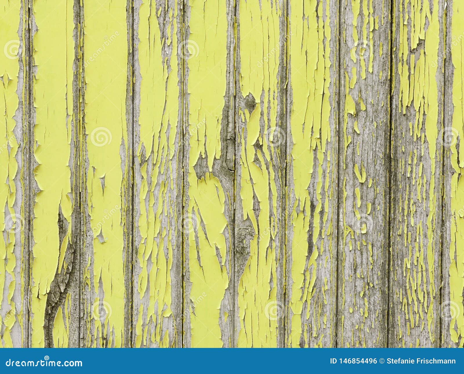 Peeling Yellow Paint on Old Wooden Wall Stock Photo - Image of ...