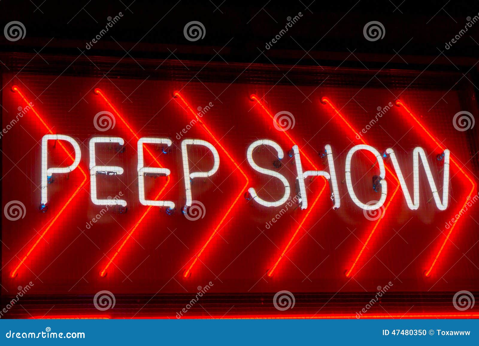 Peep Show Neon Sign