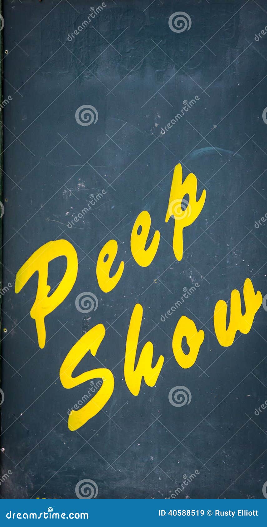 Peep show sign stock illustration. Illustration of portugal - 40588519