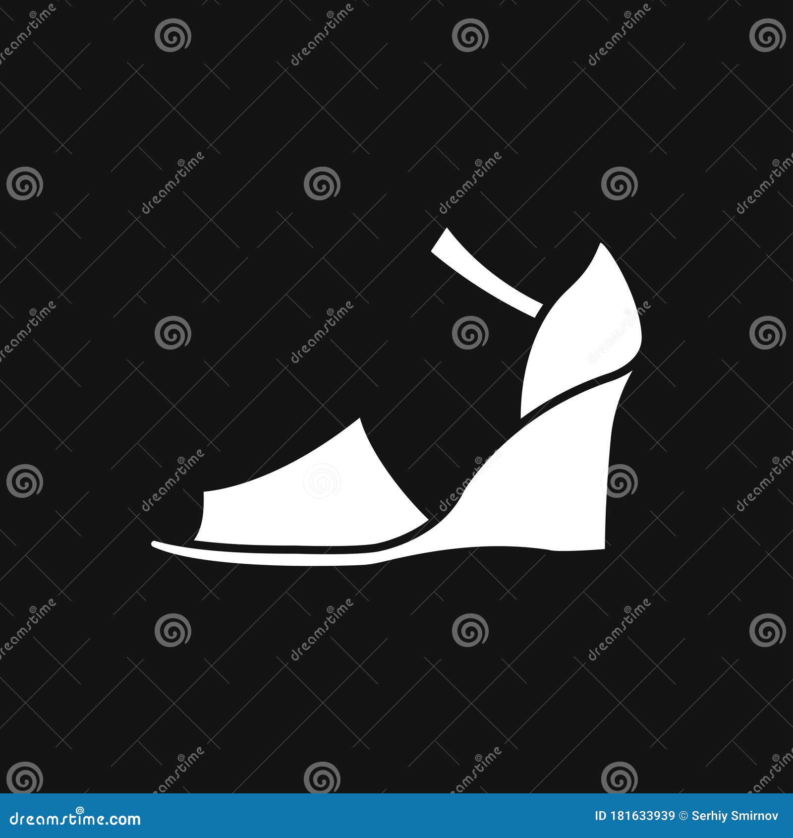 Peep-toe Icon. High Heels Illustration. Shoes Illustration. Shoes Icon ...