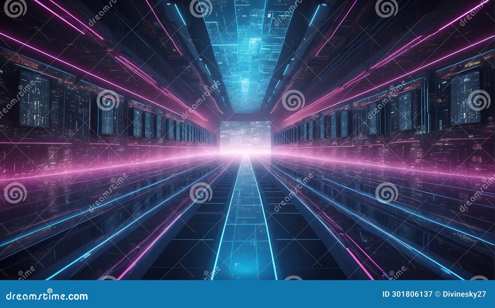 Data Horizons: QuantumQuotient S 3D Vision. AI Generate Stock ...