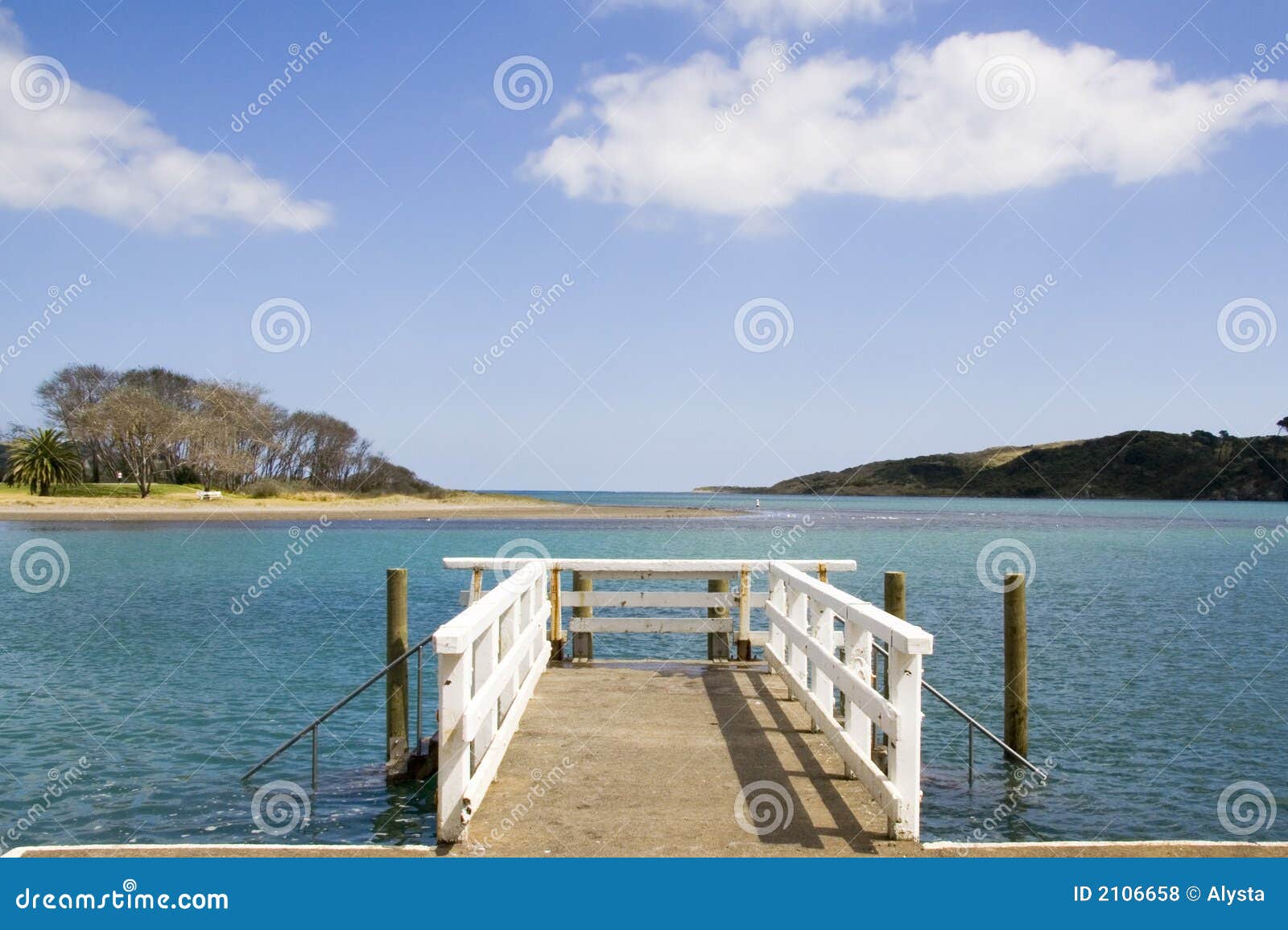 Peer at Raglan Harbour stock photo. Image of zealand, peer - 2106658