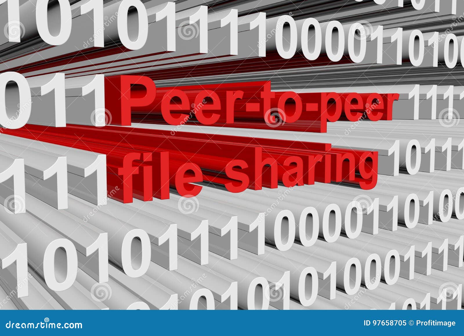 Peer To Peer File Sharing Stock Illustration Illustration Of Network 97658705