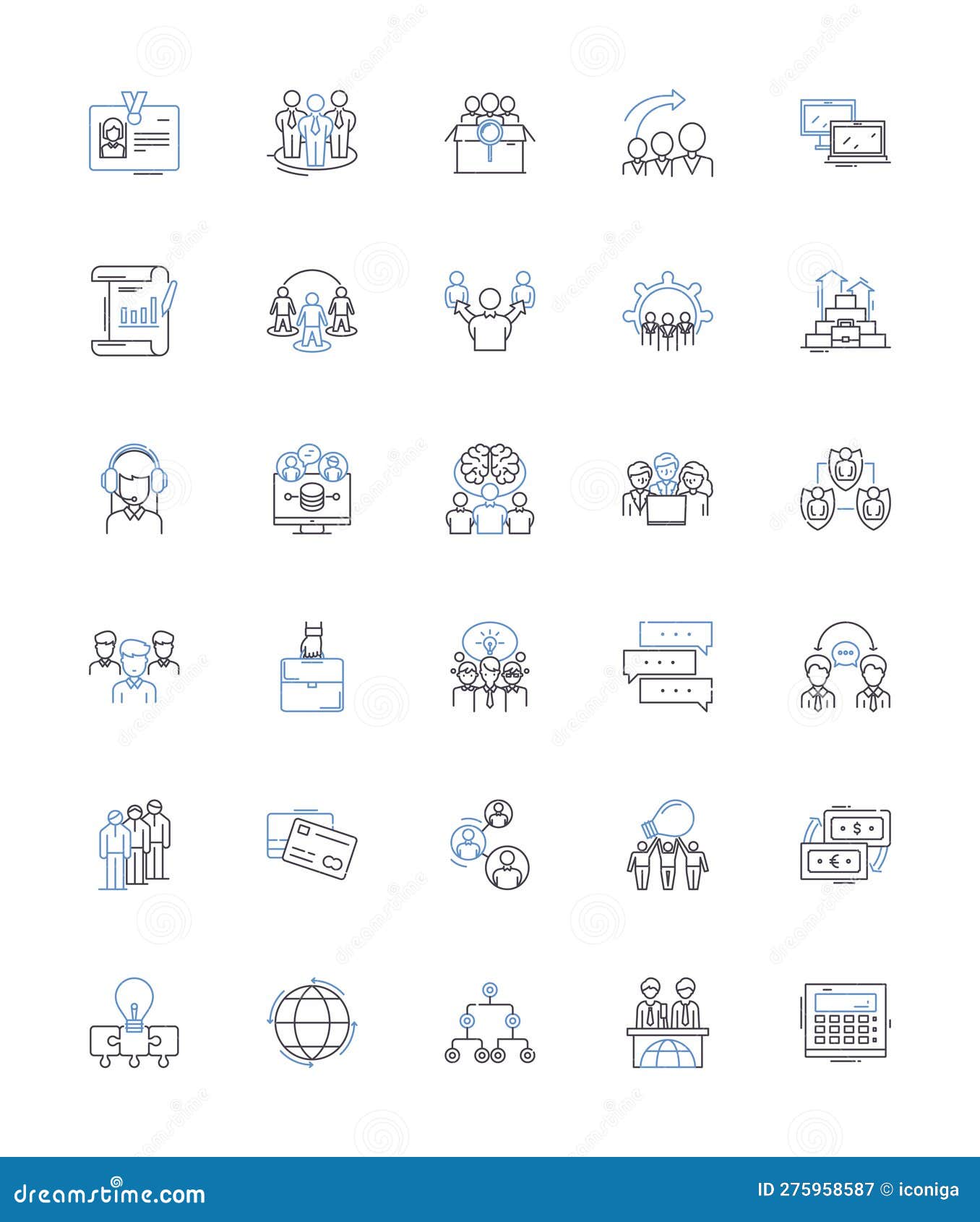 Peer-to-Peer Line Icons Collection. Decentralized, Sharing, Nerk ...