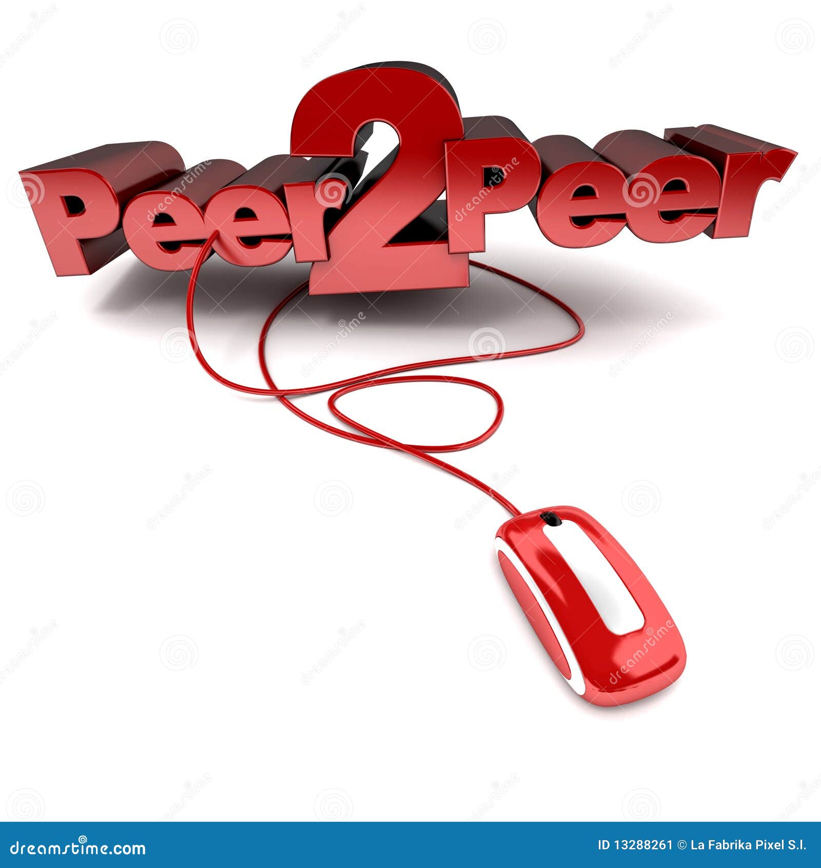 Peer2Peer stock illustratie. Illustration of informatie - 13288261