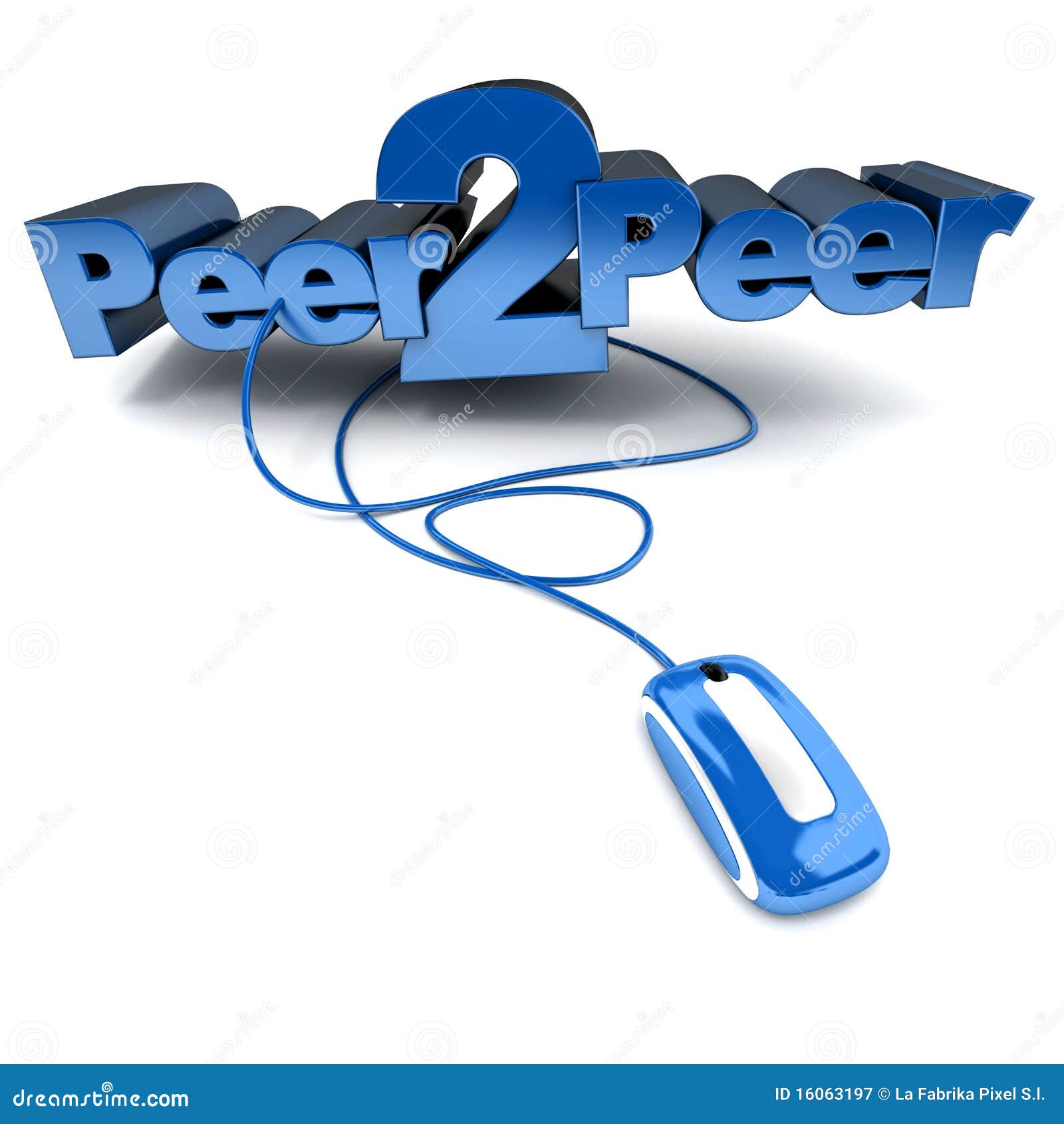 Peer2Peer blue stock illustration. Illustration of peer2peer - 16063197