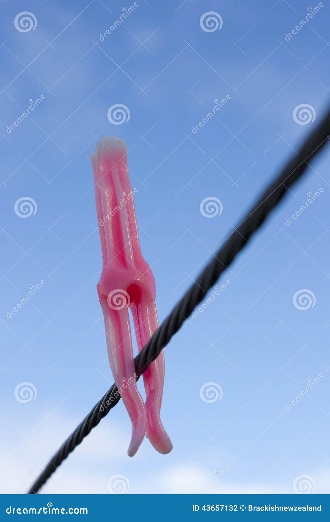 Peg on clothesline stock photo. Image of object, close - 43657132